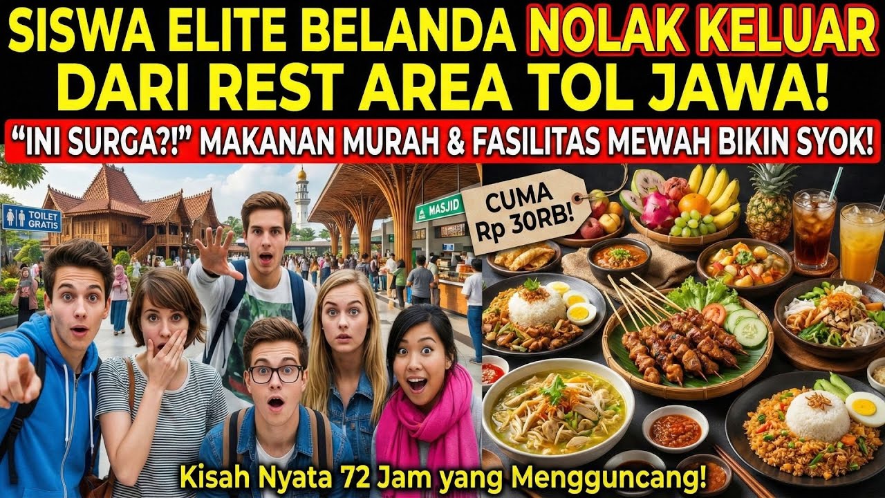 Tangis Siswa Belanda di Surga Rest Area RI, Menampar Wajah Eropa yang ...