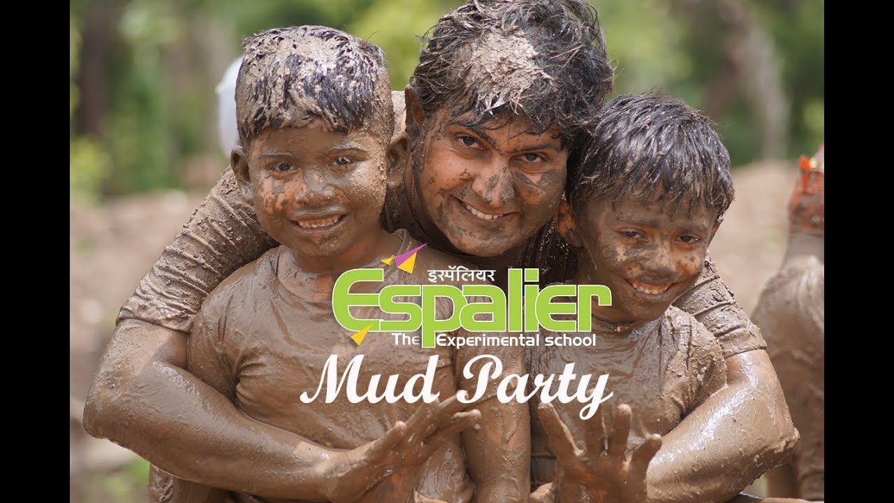 Mud Party Organized by Espalier The Heritage School - YouTube