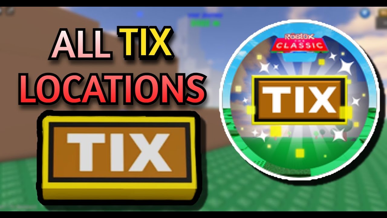 Roblox ALL TIX locations in dusty trip Classic Event! - YouTube