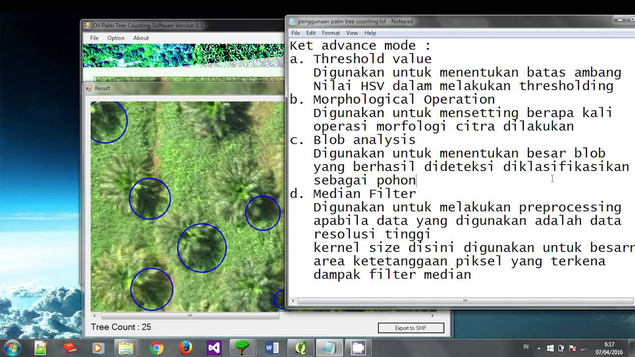 Tree Counting Software - YouTube