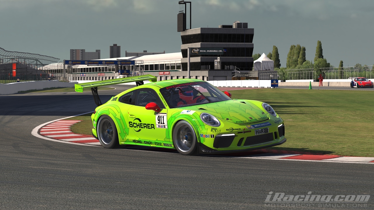 iRacing Porsche 911 GT3 Cup Montreal 1:35.381 Onboard + TV + Inputs ...