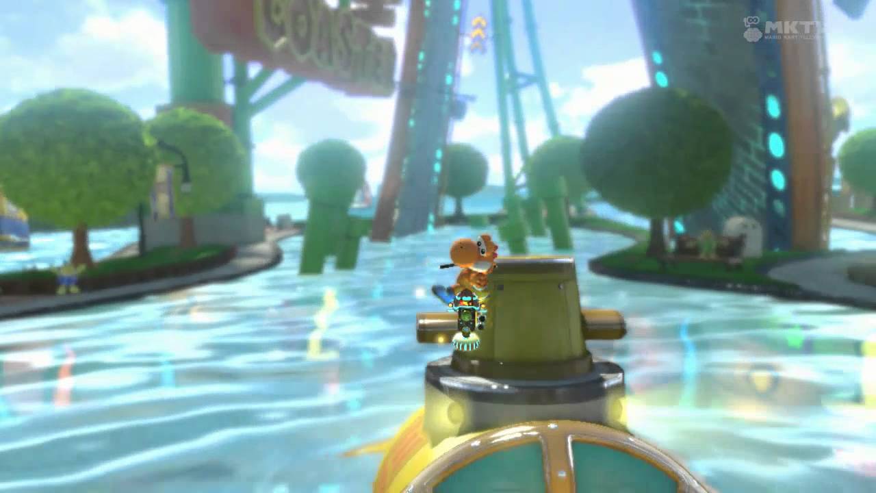 OKIdooKY - Wii U - Mario Kart 8 - Parc Aquatique - YouTube