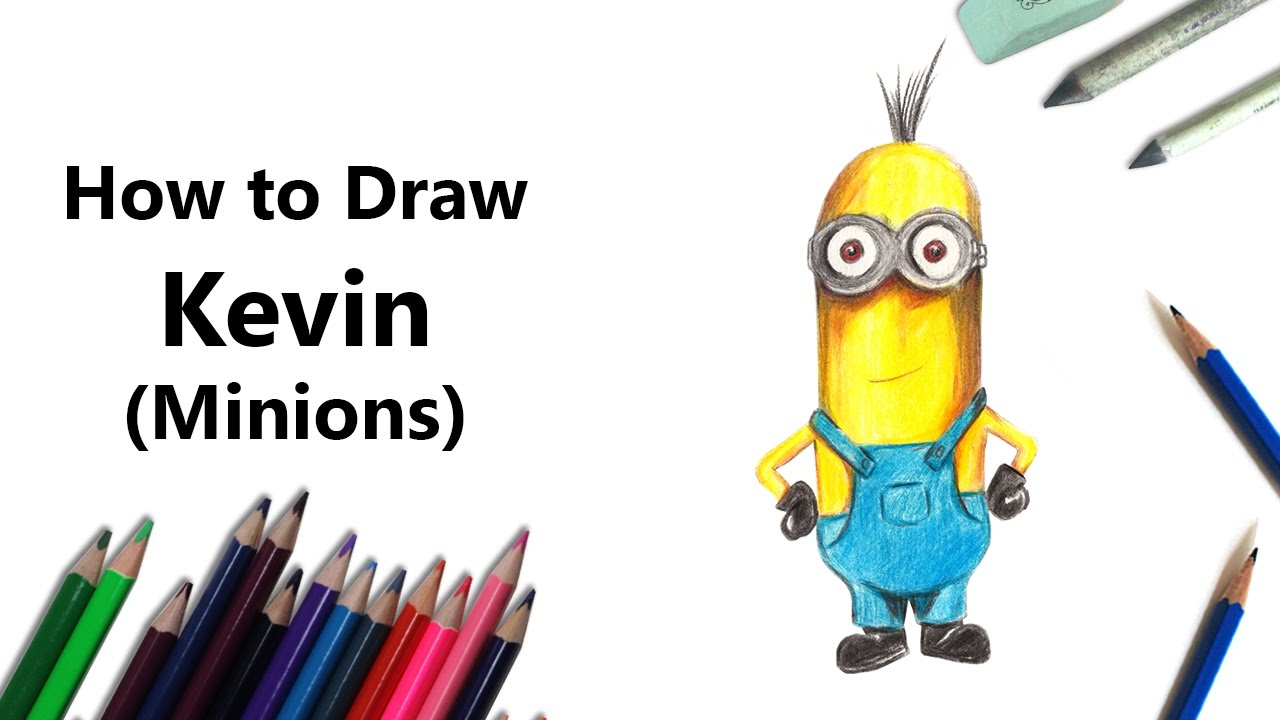 How to Draw Kevin from Minions with Color Pencils [Time Lapse] - YouTube