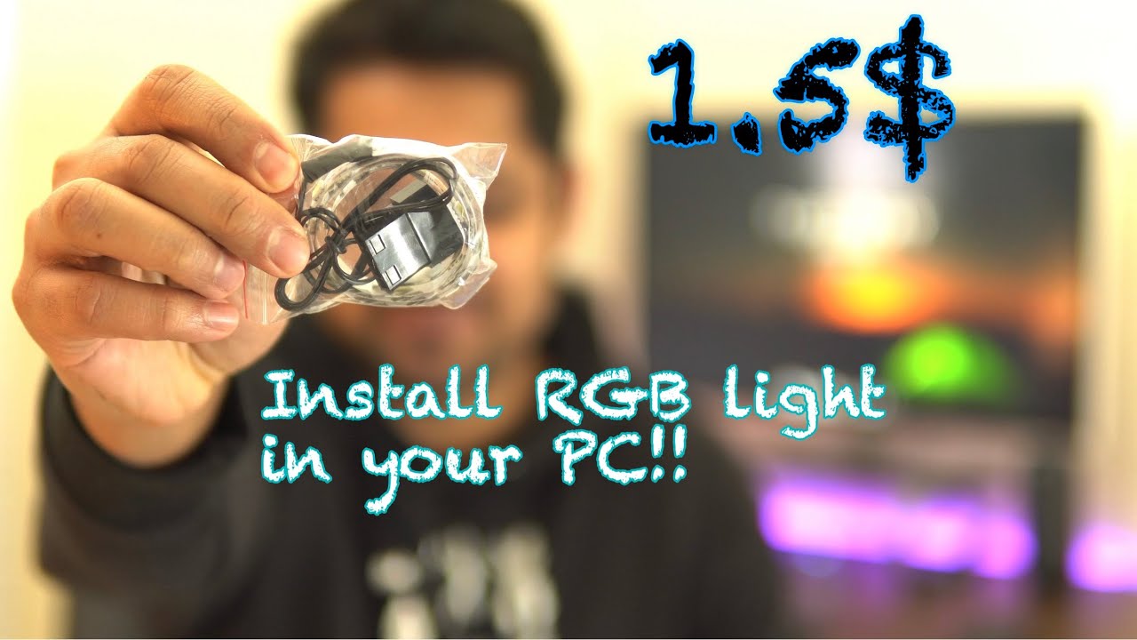 How to diy install RGB white light led strip in your PC Case build ...