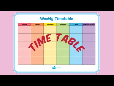 No time tables basa