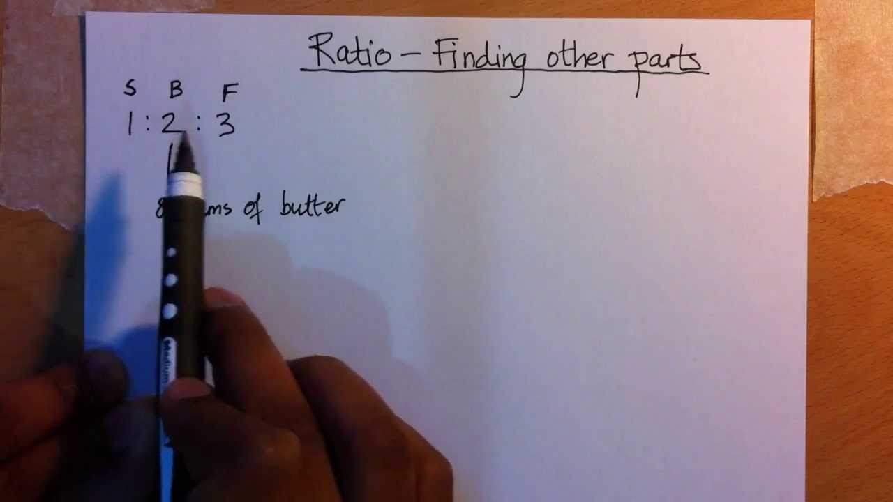 Ratio and Proportion - Ratio and One Part Given, find other parts - YouTube