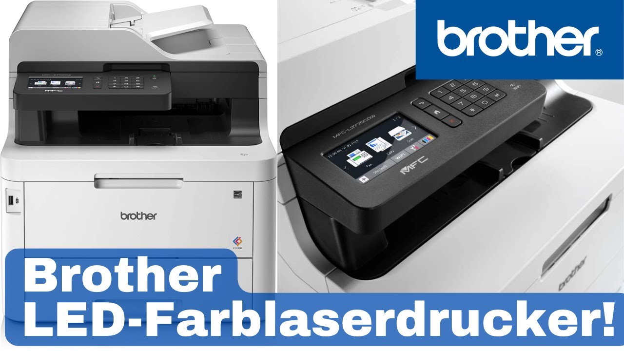 Brother LED Farblaser-Multifunktionsdrucker - Unboxing und Einrichtung ...