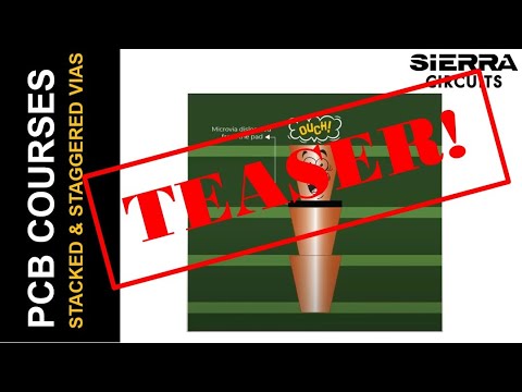 Stacked and Staggered Vias | Webinar Teaser | Sierra Circuits - YouTube