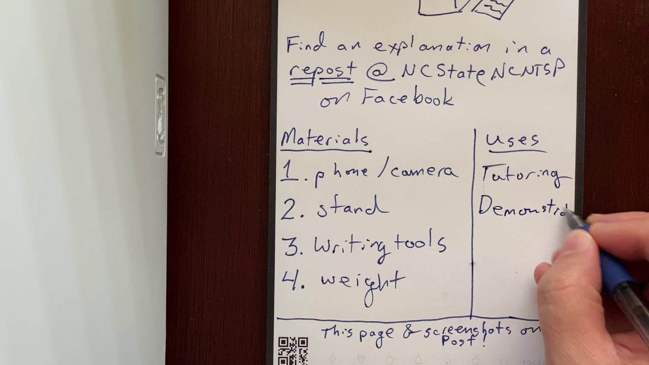 Using your phone as a document camera - YouTube