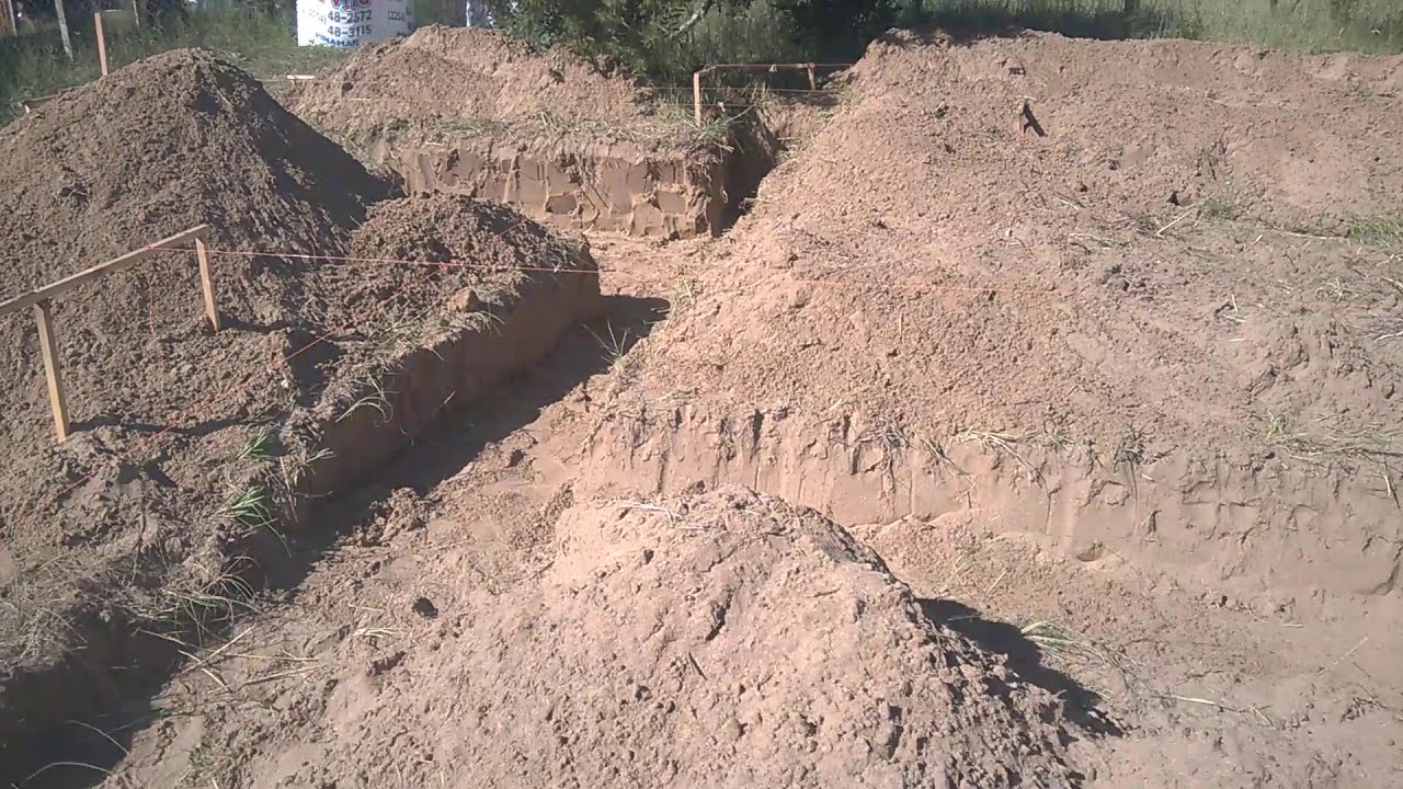 ¿COMO SE HACE ? Cimientos en arena ( Zapata corrida ) - YouTube