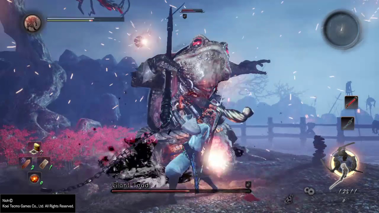 Nioh: Giant Toad (The Giant Frog Brawl) - YouTube