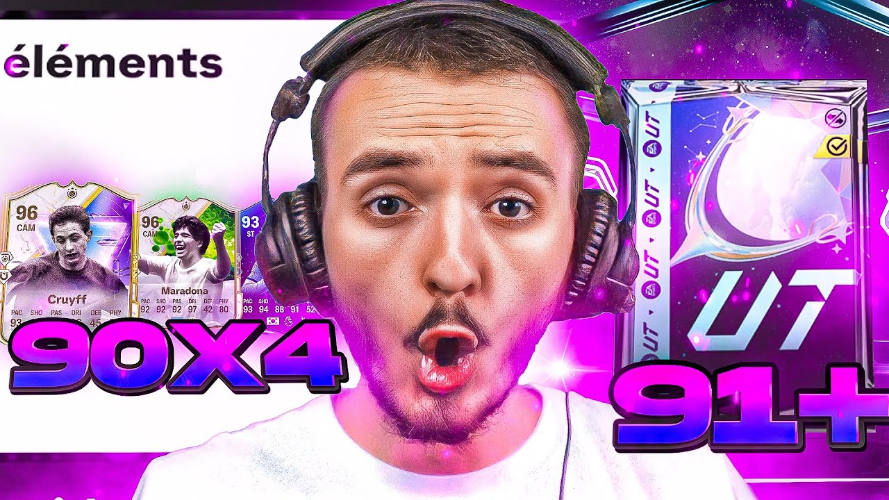 J'OUVRE des PACKS 90X4 & des PACKS 91+ FANTASY TEAM 2 ( c'est la folie ...