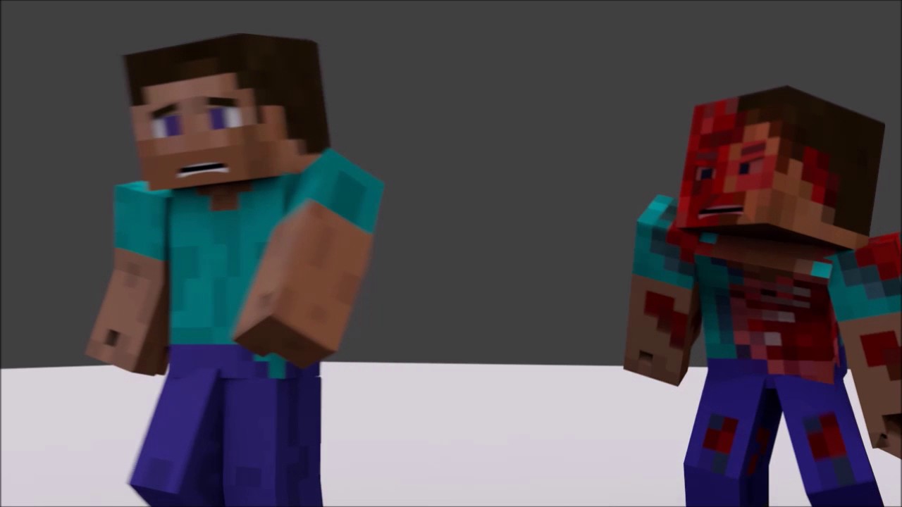 Steve vs Zombie | Project for School (Animation) - YouTube