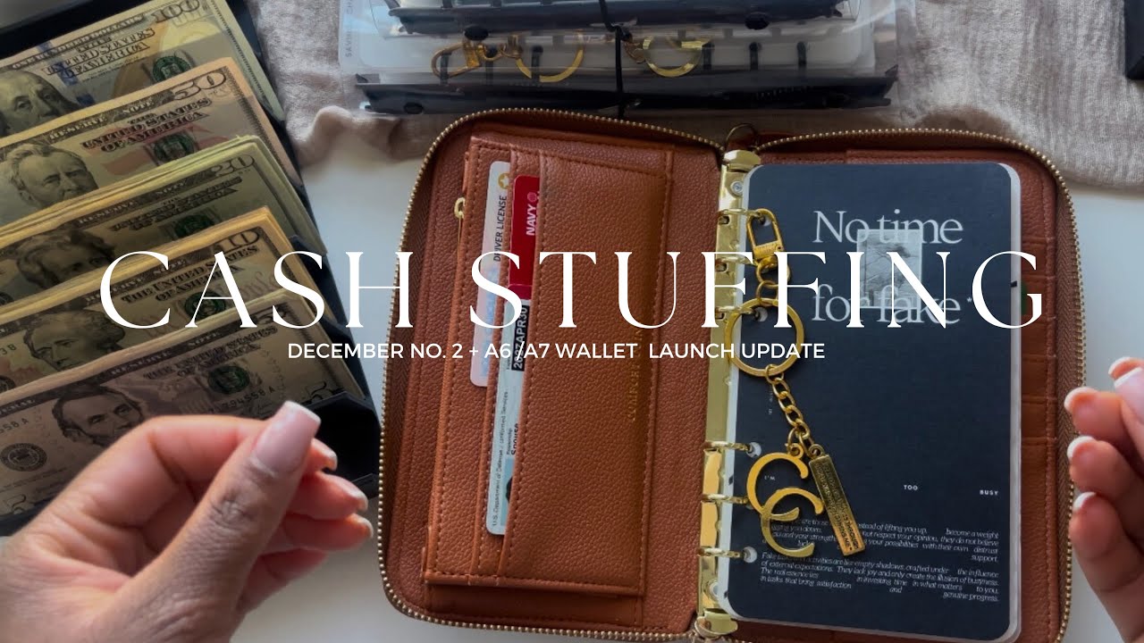 Cash Stuffing December No. 2 + Sinking Funds + A6/A7 Wallet Launching ...