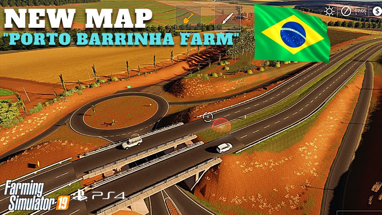 NEW MAP - Porto Barrinha Farm - Farming Simulator 19 - PS4 - YouTube