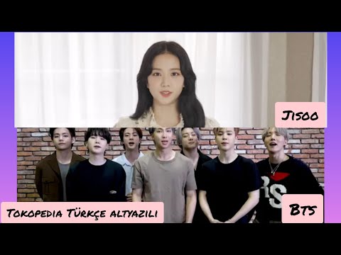 (Türkçe altyazılı)JİSOO VE BTS'in TEBRİKLER MESAJI-TOKOPEDİA Ucapan Selamat untuk GoTodari Jisoo,BTS