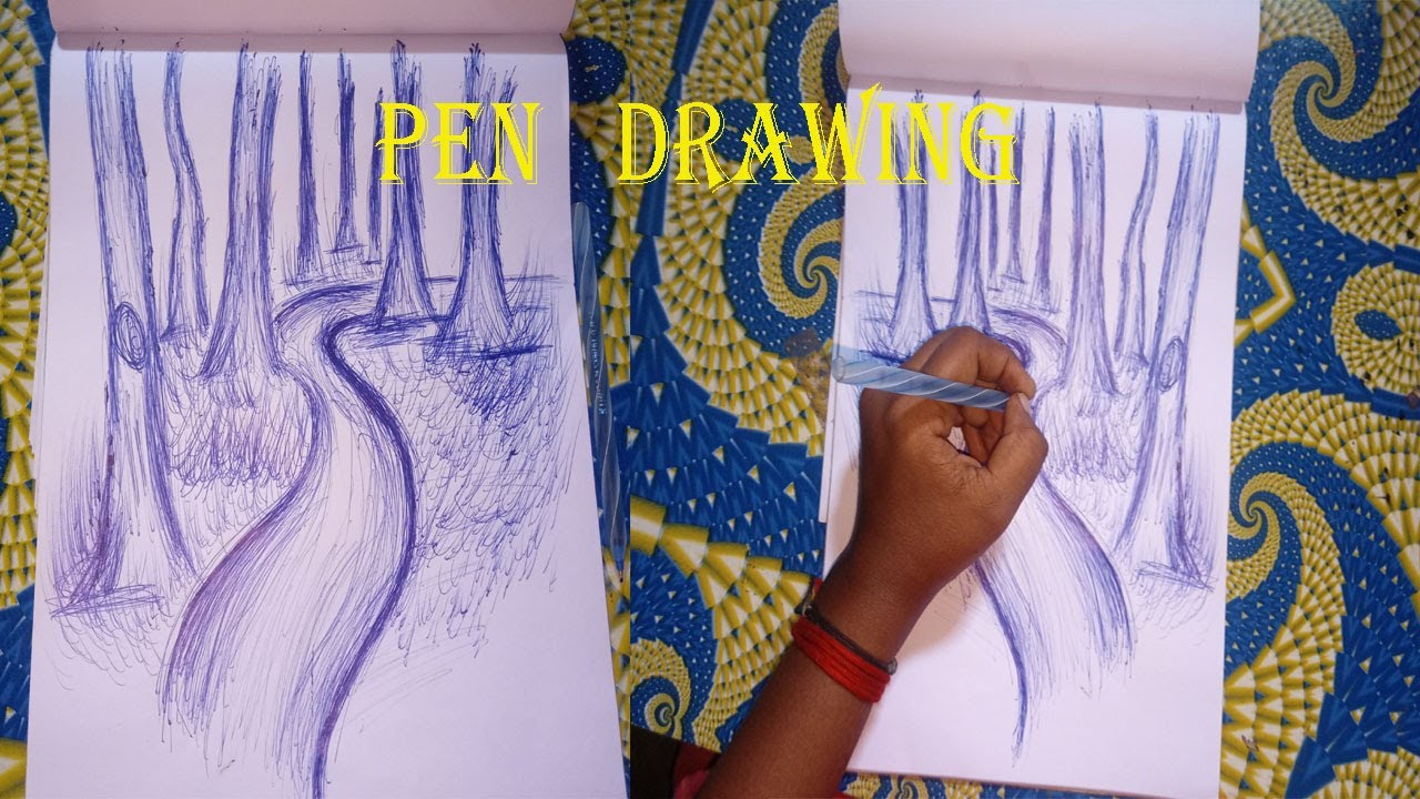 How to easy pen drawing || easy drawing - YouTube