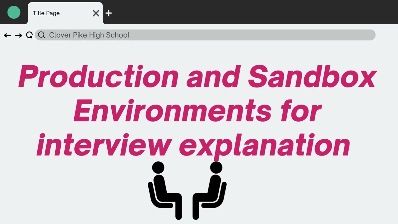 Production and Sandbox Environments for interview explanation - YouTube