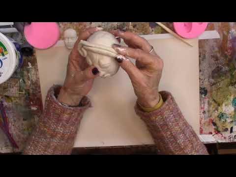 Paper Clay Doll Heads - YouTube