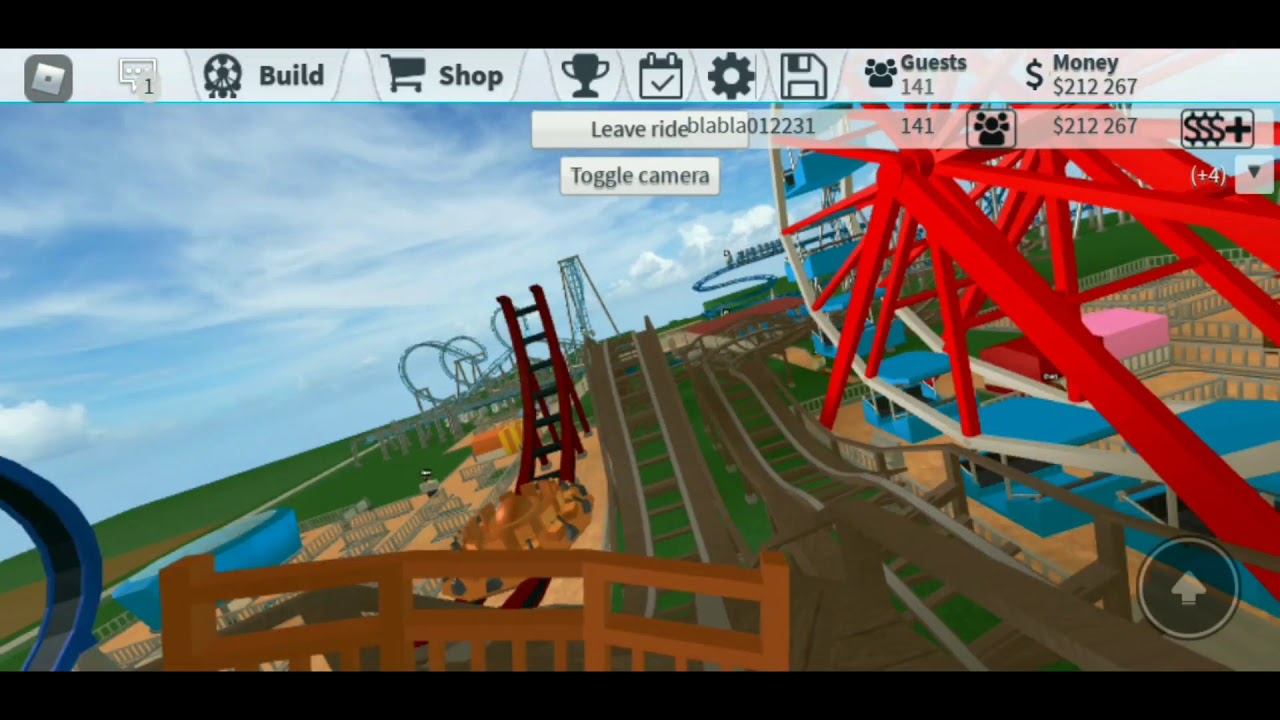 My wooden coaster in TPT2 (Roblox) - YouTube