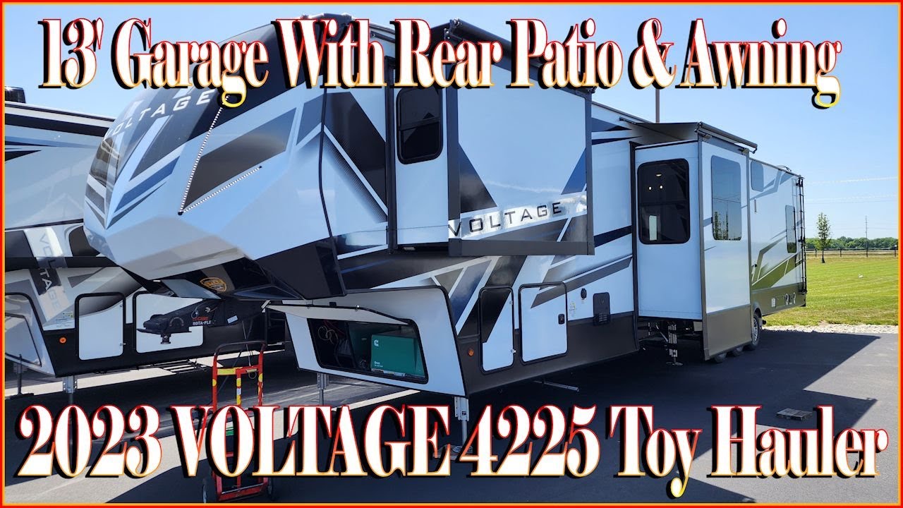 13' Garage Toy Hauler 2023 Voltage 4225 Fifth Wheel by Dutchmen at Couchs RV Nation a RV Review ...