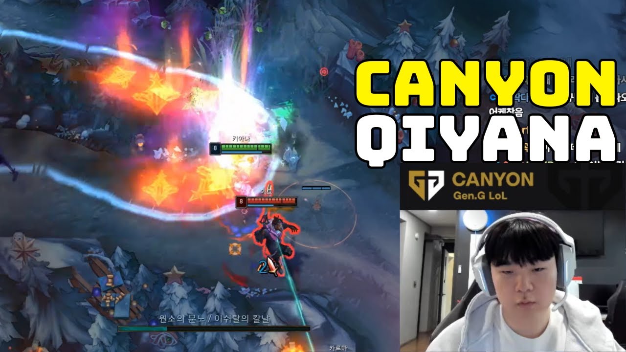 GENG Canyon Stream Qiyana Jungle Smurfing Korea Challenger - YouTube
