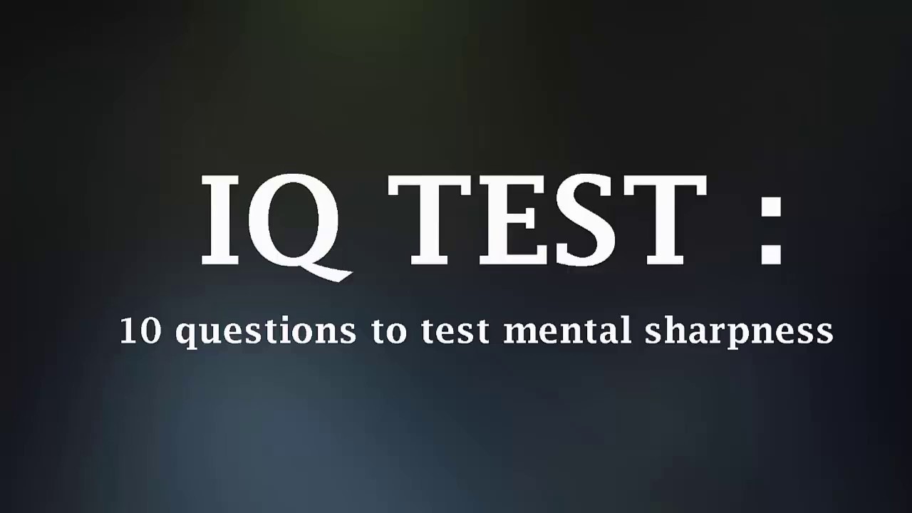 IQ Test 10 Question with Answer - YouTube