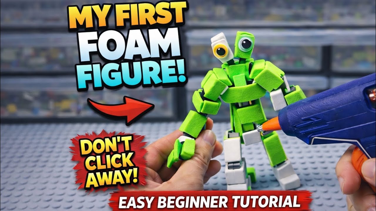 My FIRST LEGO Foam Figure (Anyone Can Make This!) - YouTube