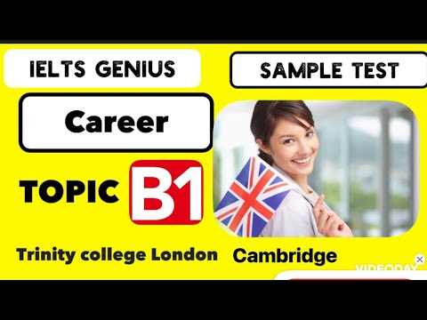 IELTS LIFE SKILLS||B1| CAREER|SAMPLE TEST||SPEAKING AND LISTENING ...