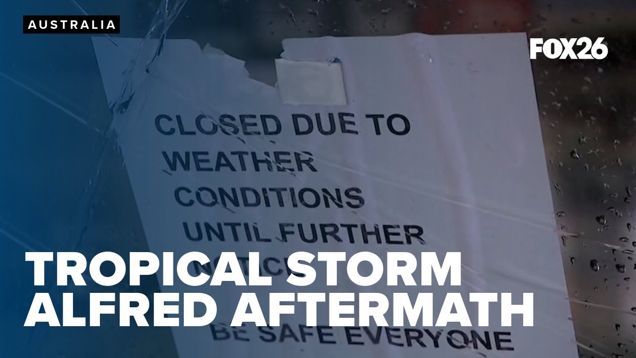 Aftermath of Tropical Storm Alfred in Australia - YouTube