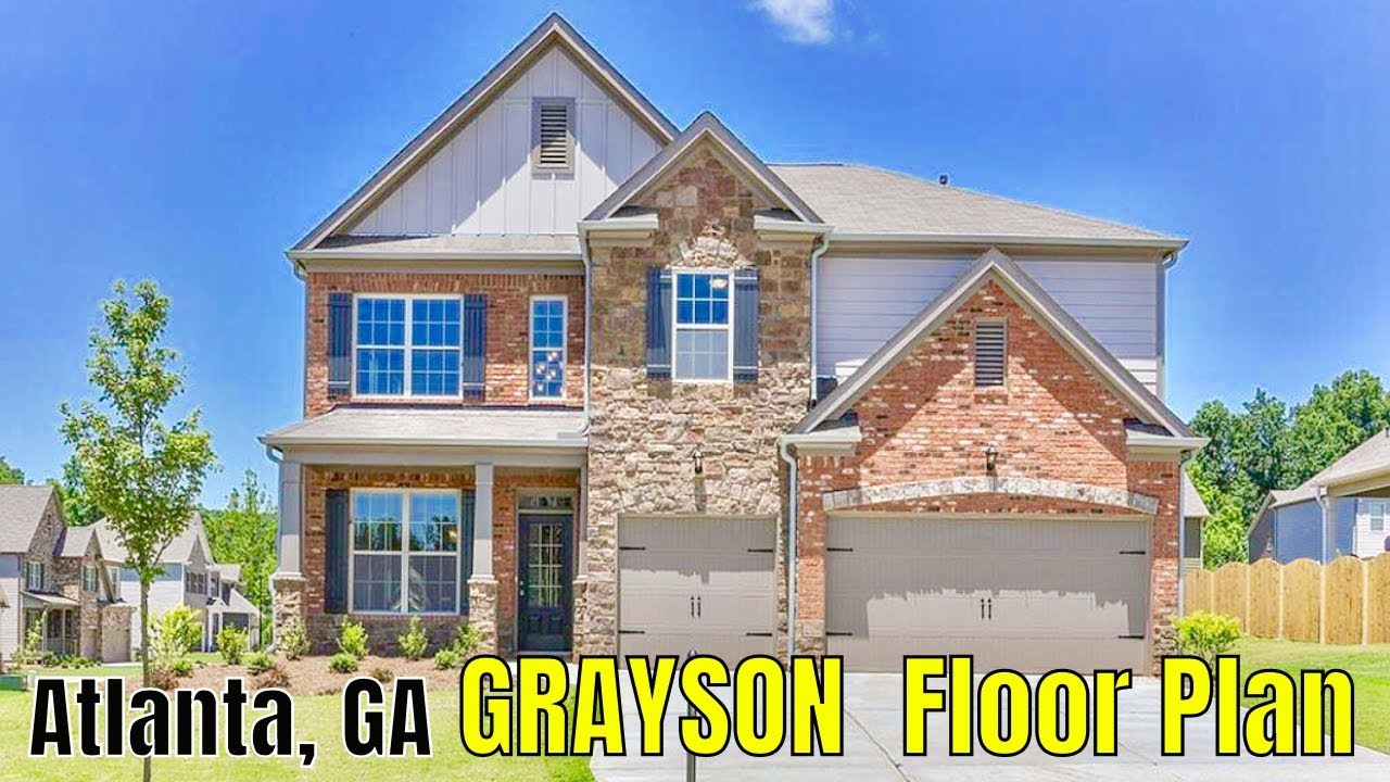 (Grayson Floor Plan) New Construction Homes in Atlanta, GA - YouTube