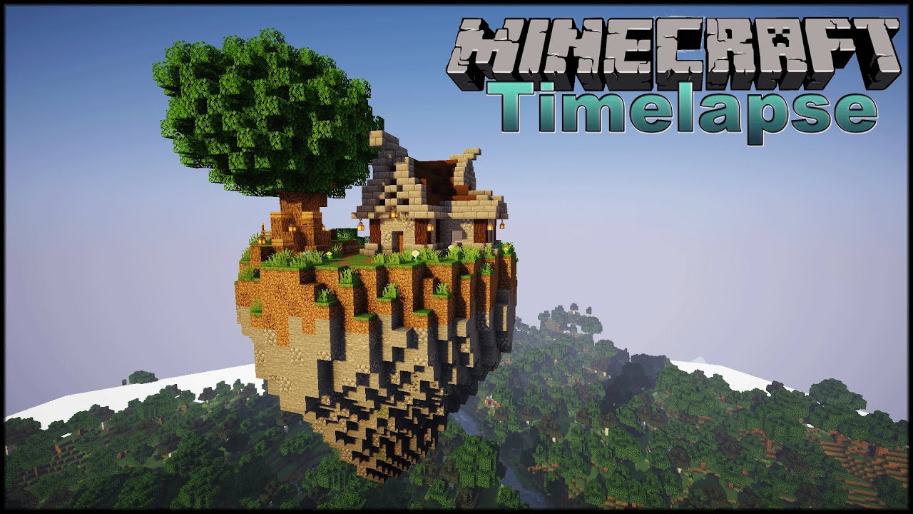 Flying Island/Ilha Voadora - Minecraft Timelapse - YouTube