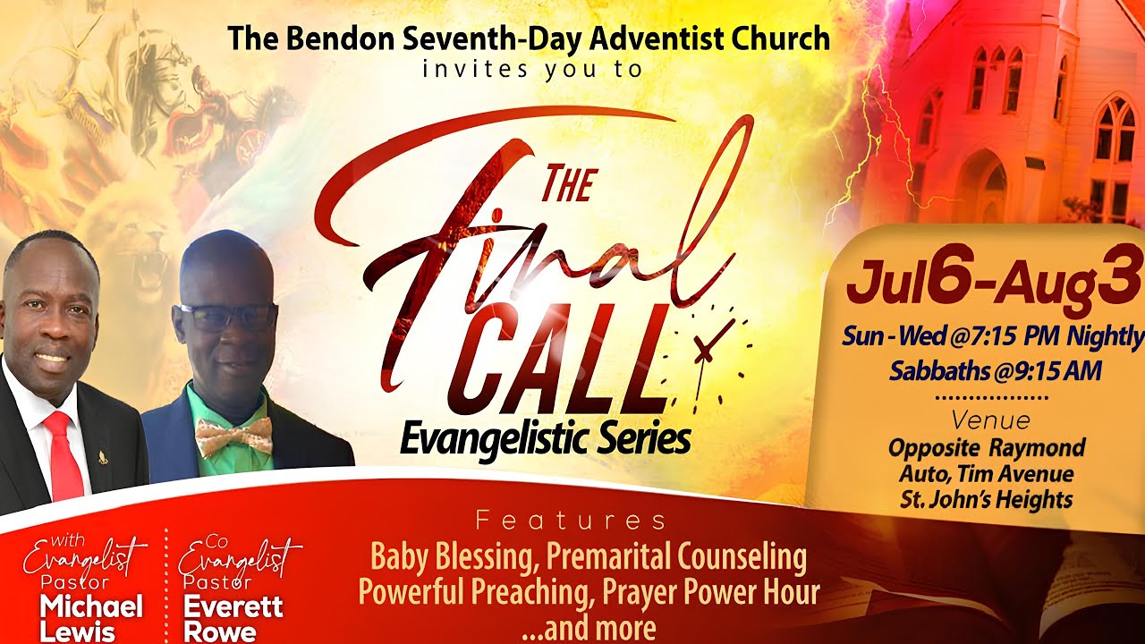 Bendon SDA Service | The Final Call Evangelistic Series | Bible Class ...