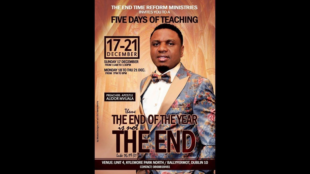 The end of the year is not The End by Apostle Alidor - part 1 - YouTube