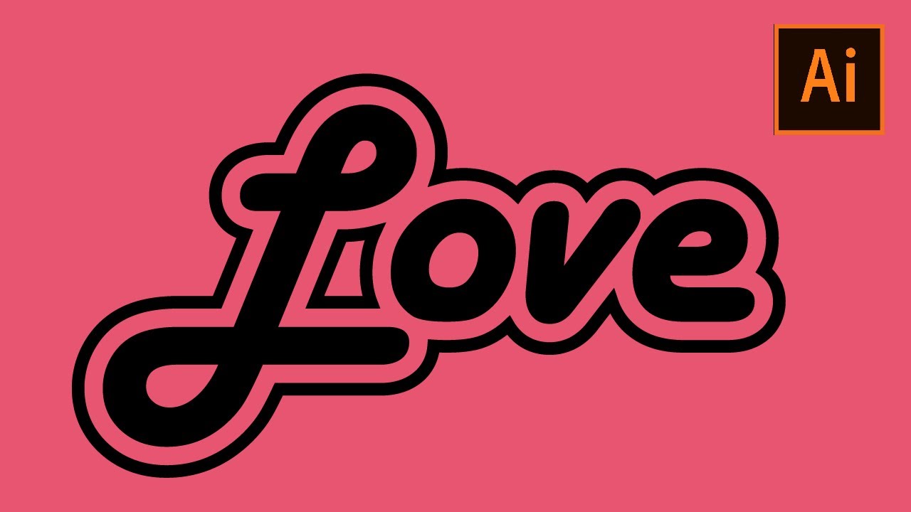 Professional Typography Text Design Illustrator Tutorial (typography ...