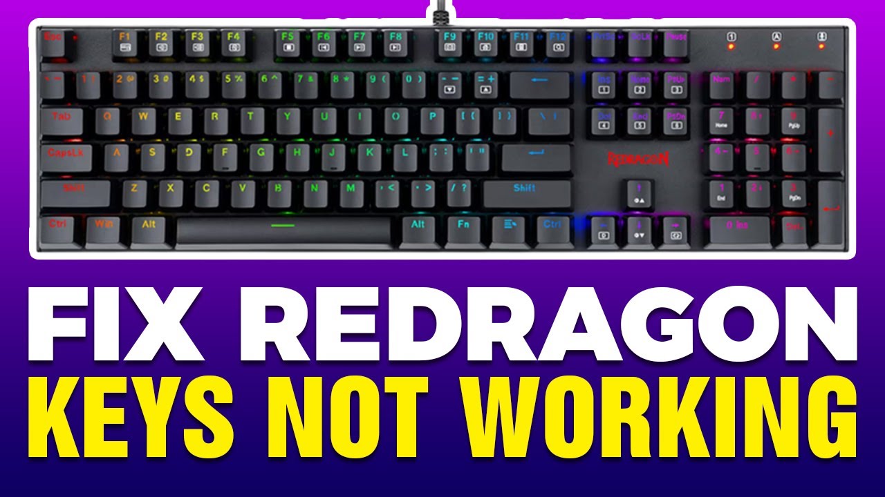 How To Fix Redragon Keyboard Keys Not Working (2025) - YouTube