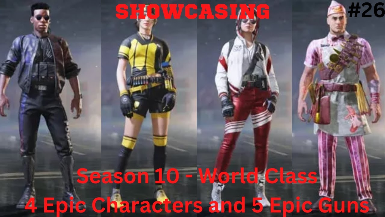 [CODM] Showcasing all 4 CHARACTERS and 5 EPIC GUN SKINS from the Season ...