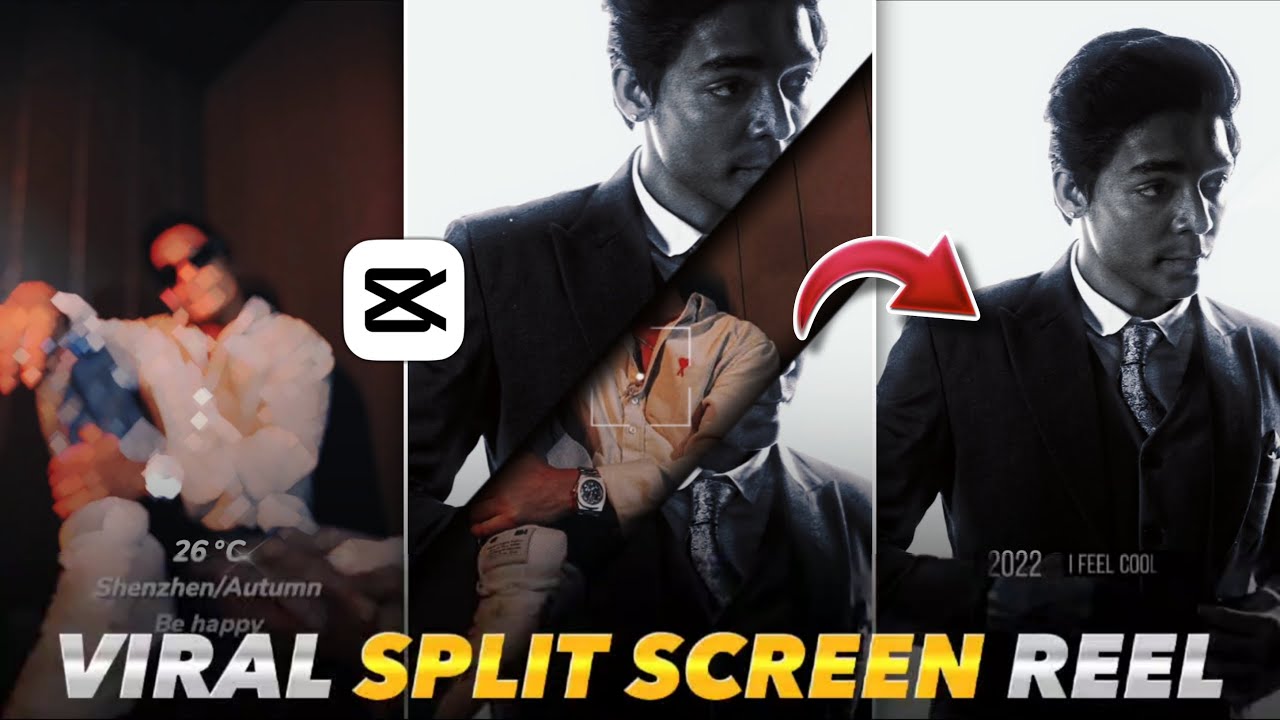 Viral Split Screen CapCat Template | split screen Trending Reel video ...