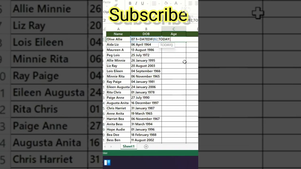 Age Calculate In Excel Dateif Formula Ds Technology YouTube Age Calculate In Excel Dateif Formula Ds Technology YouTube