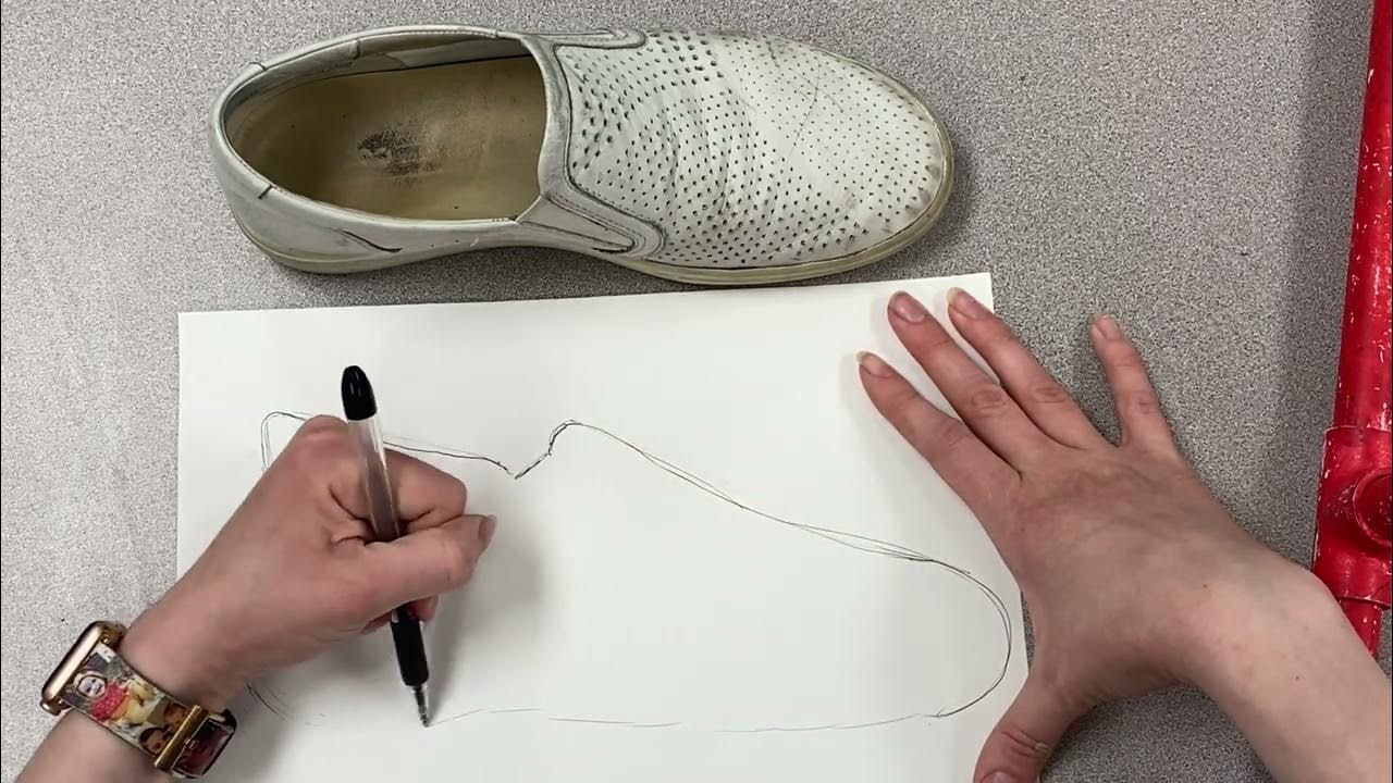 5th Grade: Shoe Design: Drawing from observation - YouTube