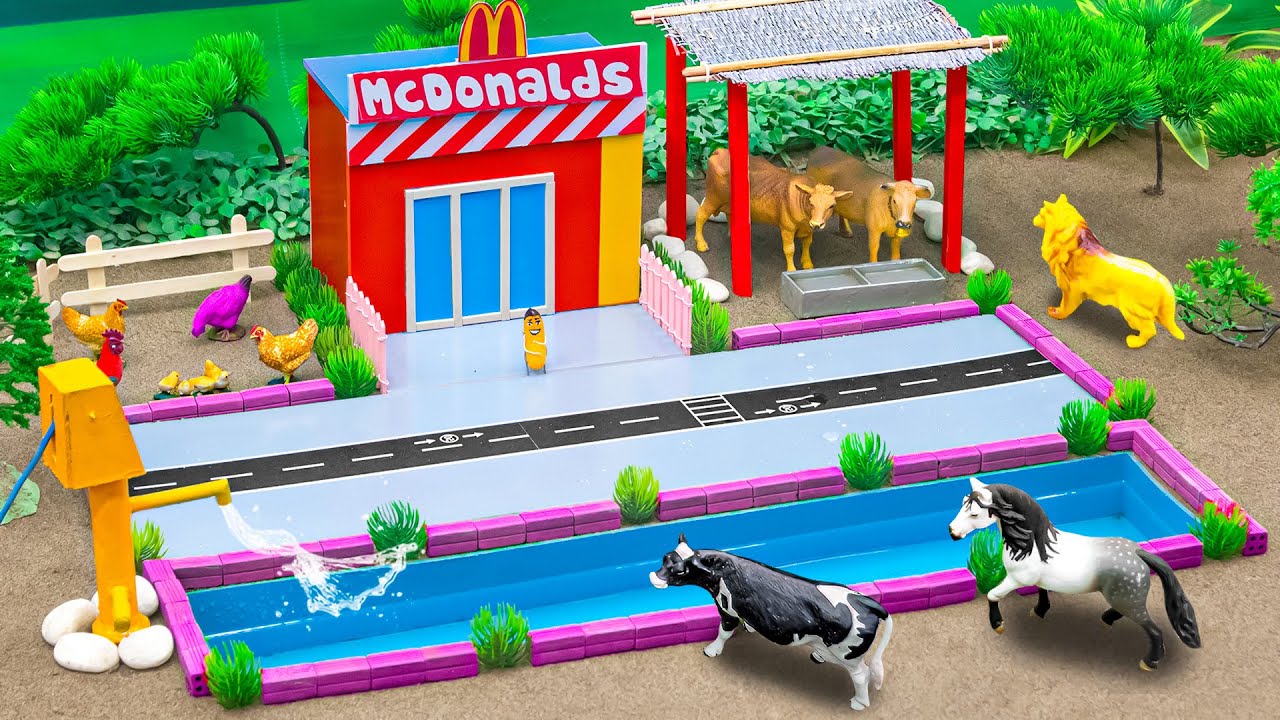 Satisfying DIY How to make Miniature Farm Diorama and MC Donald Store ...