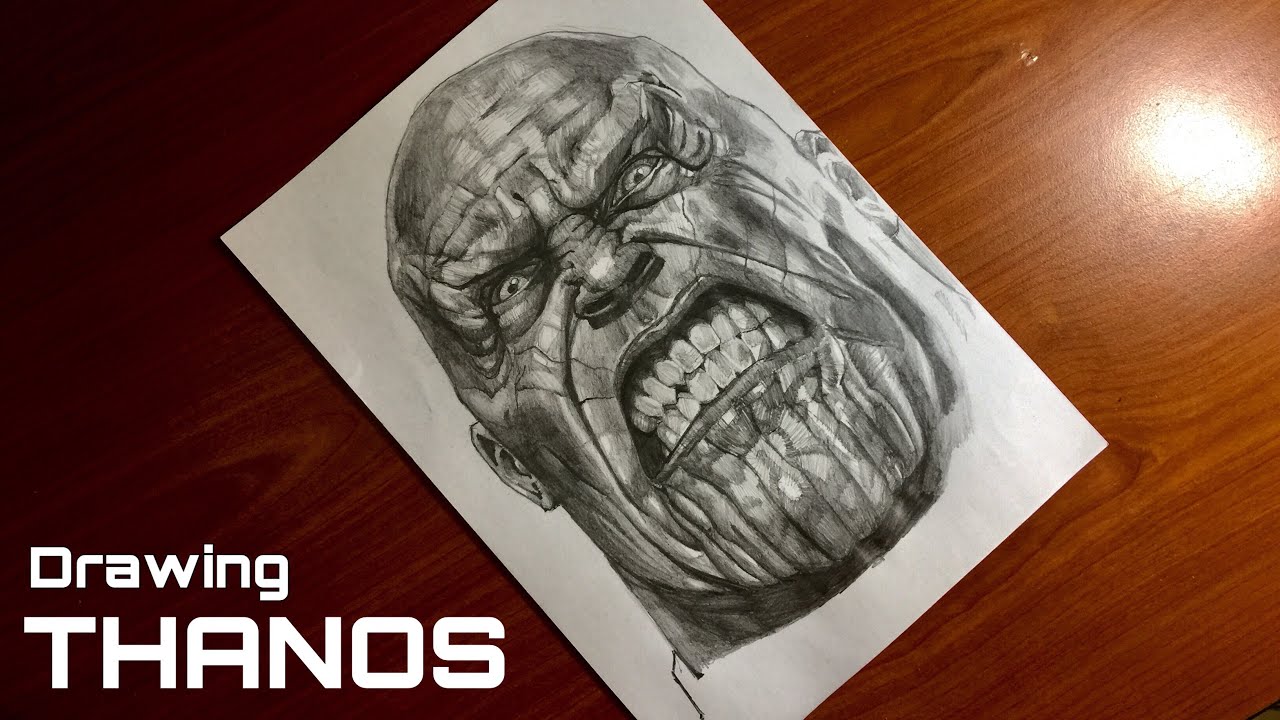Drawing Thanos - Speed Sketching - YouTube