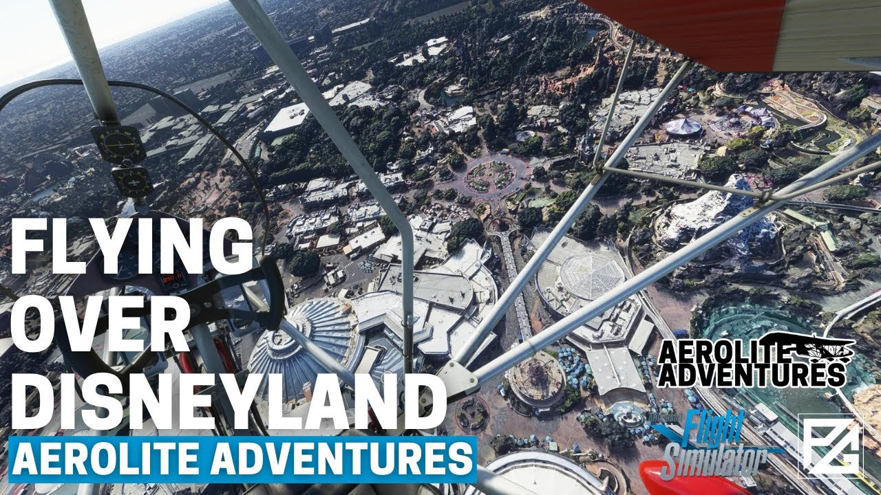 Microsoft Flight Simulator 2020 | Flying Over Disneyland - FREEWARE ...