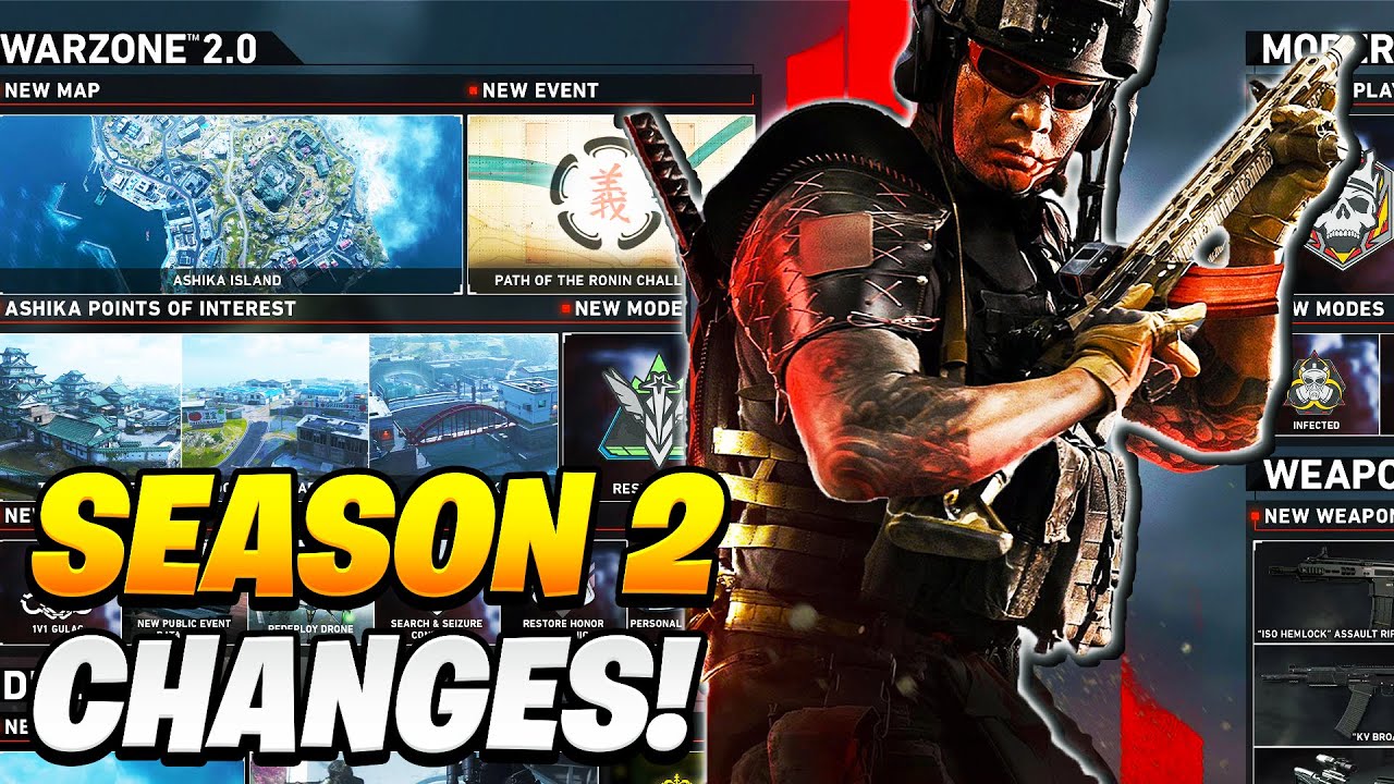 WARZONE 2 SEASON 2 ROADMAP!! Ashika Island Resurgence, New Weapons ...