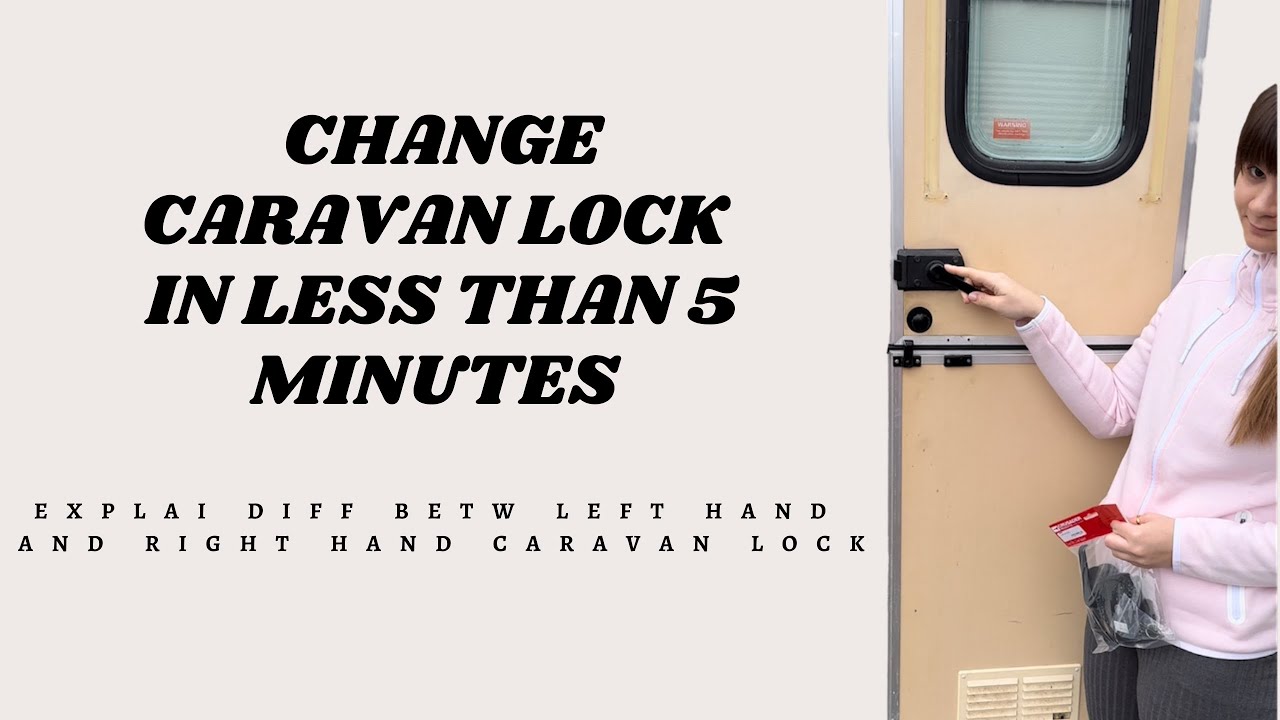 Change caravan lock in less than 5 minutes - YouTube
