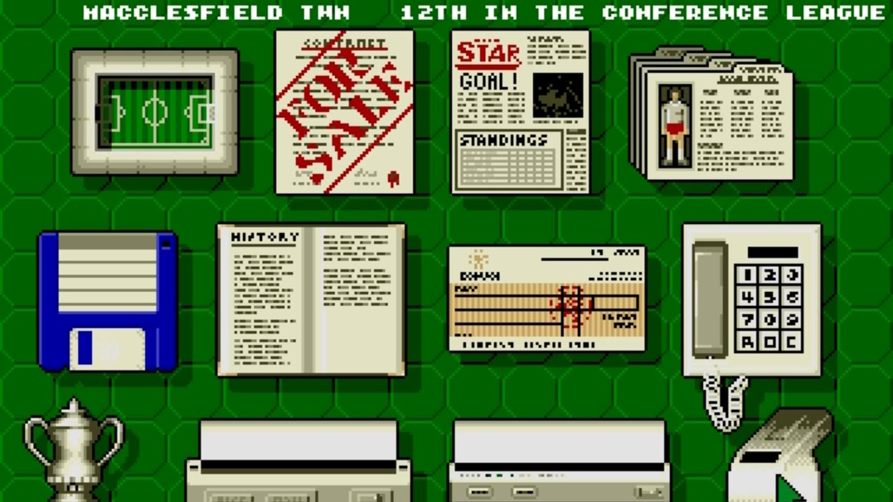 Premier Manager (1992) Dos gameplay - YouTube