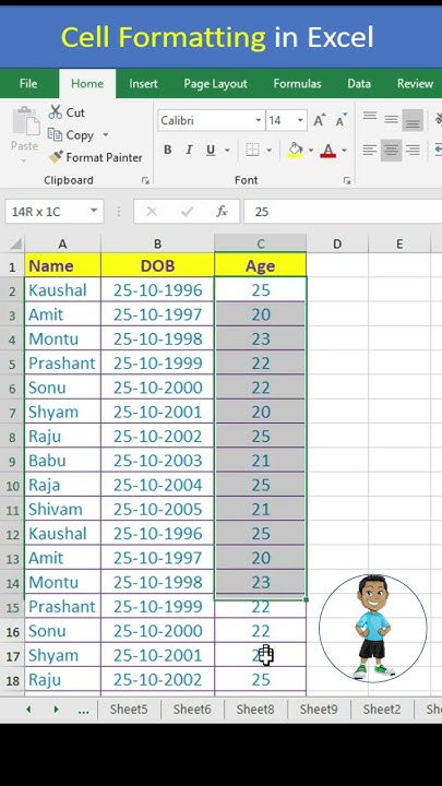 Cell Formatting In Excel Exceltutorial Excel Exceltips Msexcel Microsoftexcel Shorts