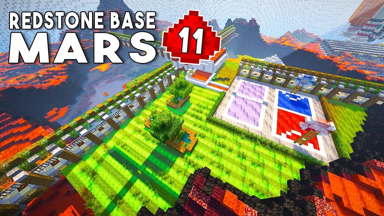 Let's Build: REDSTONE MARS BASE EP11 - Backyard (Redstone House ...
