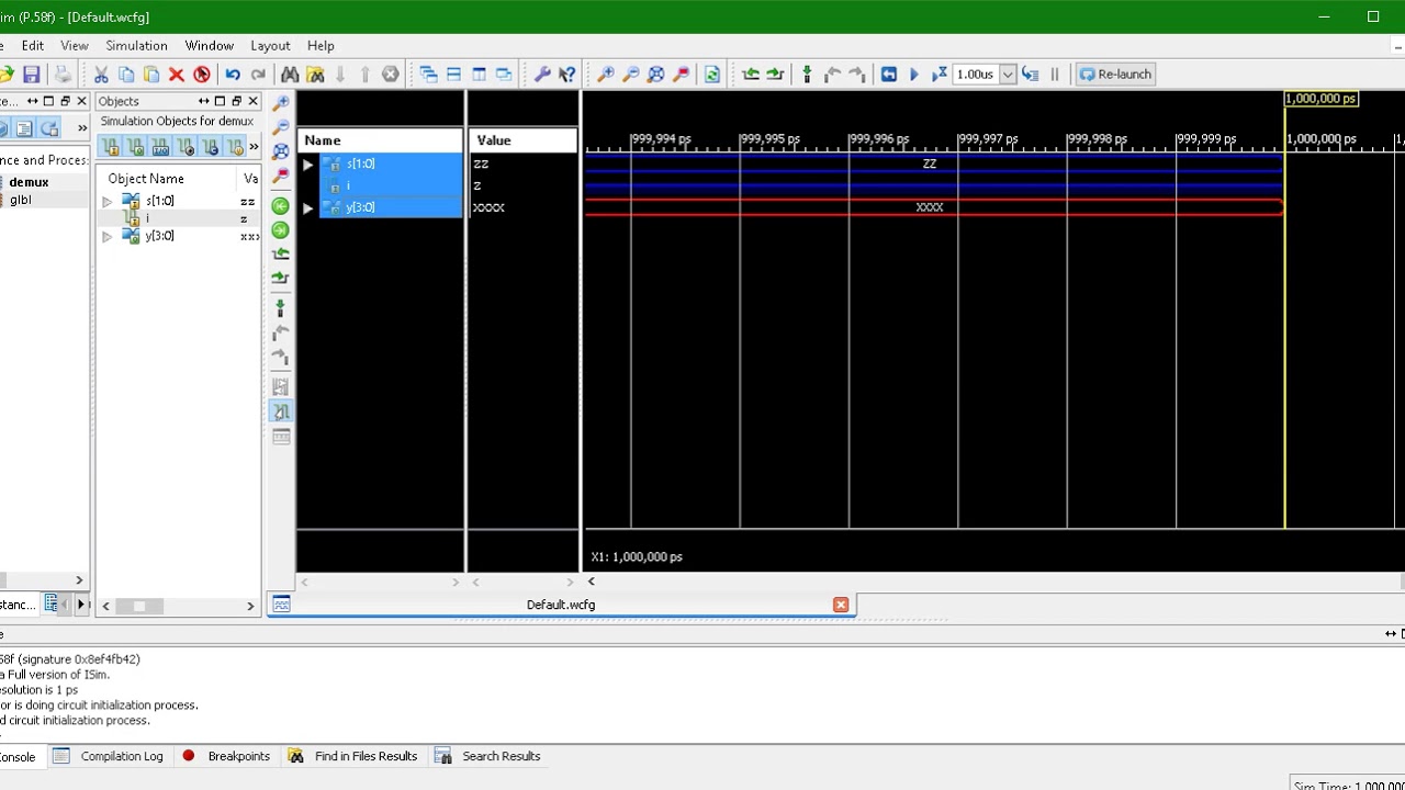 1 to 4 demux using xilinx and isim - YouTube