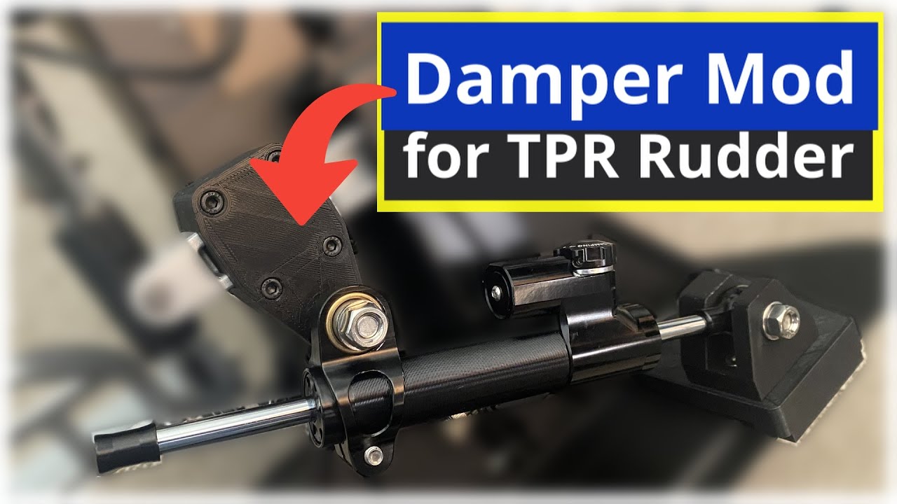 Damper Mod for Thrustmaster TPR Rudder | Home Flight Simulator ...